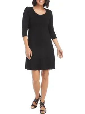 Karen Kane A-line Jersey Dress - Black