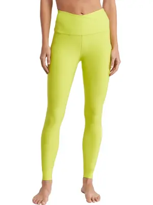 Beyond Yoga BEYOND YOGA Space Dye Leggings Lime Citron Heather