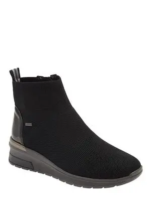 ARA Nadine Waterproof Bootie - Black Fabric