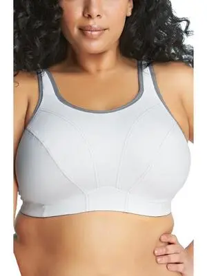 GODDESS Soft Cup Full Figure Sports Bra - White