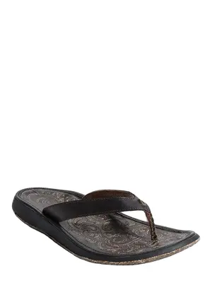 Olukai OluKai Paniolo Flip Flop Black
