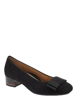 ARA Ara Garnet Suede Pump Black Suede
