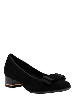 ARA Garnet Suede Pump - Black
