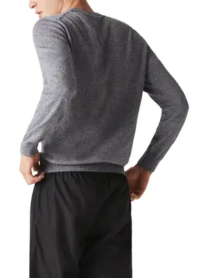 Lacoste Cotton Jersey Crewneck Sweater Eclipse Jasper