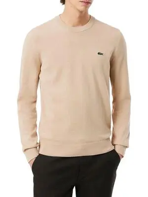 Lacoste Cotton Jersey Crewneck Sweater - Viennese