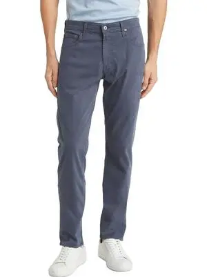 Ag Tellis Sueded Stretch Sateen Slim Leg Pants Blue Note