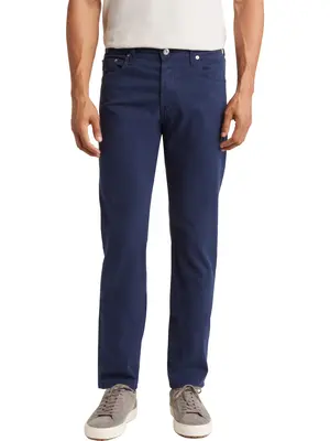 Ag Tellis Sueded Stretch Sateen Slim Leg Pants Lost At Sea