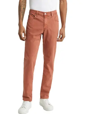 Ag Tellis Sueded Stretch Sateen Slim Leg Pants Sulfur Brickyard