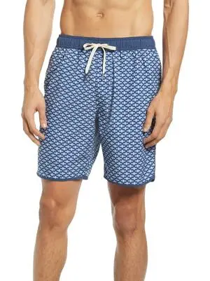 FAIR HARBOR Anchor Swim Trunks - Mist Seaview