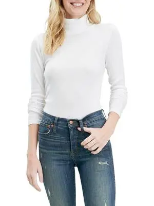Splendid Classic Turtleneck - White