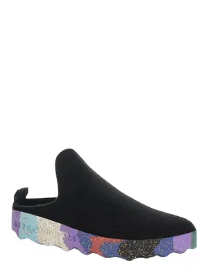 Fly London Asportuguesas By Fly London Come Sneaker Mule Black/ Multi Tweed/ Felt