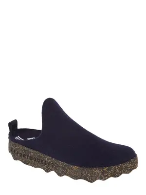 Fly London Asportuguesas By Fly London Come Sneaker Mule Blue Tweed Fabric