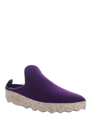 Fly London Asportuguesas By Fly London Come Sneaker Mule Dark Purple Tweed/ Felt