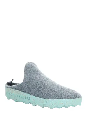 Fly London Asportuguesas By Fly London Come Sneaker Mule Grey Blue Tweed/felt