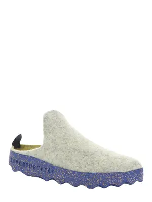 Fly London Asportuguesas By Fly London Come Sneaker Mule Grey Yellow Tweed/ Felt