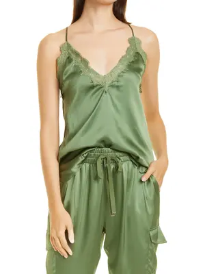 Cami Nyc Everly Silk Camisole Ivy