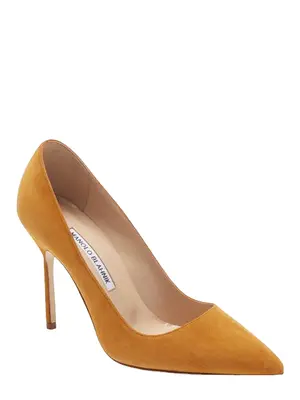 Manolo Blahnik Manolo Blahnik BB Pointed-Toe Pump Brown
