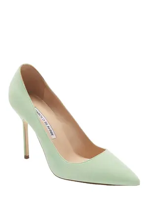 Manolo Blahnik Manolo Blahnik BB Pointed-Toe Pump Green