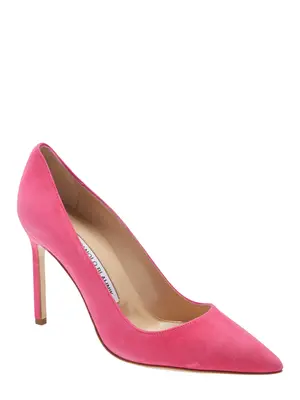 Manolo Blahnik Manolo Blahnik BB Pointed-Toe Pump Pink