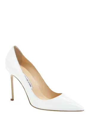 Manolo Blahnik Manolo Blahnik BB Pointed-Toe Pump White