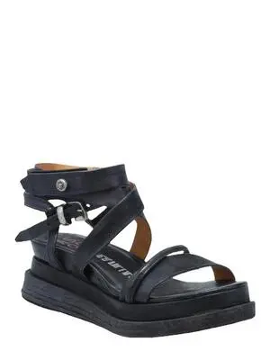 A.S.98 Labo Platform Sandal - Black