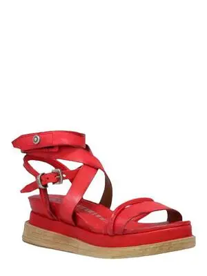 A.S.98 Labo Platform Sandal - Red