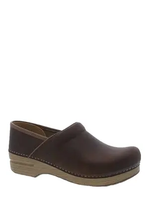 Dansko Professional Clogs Brown Oiled Pull Up