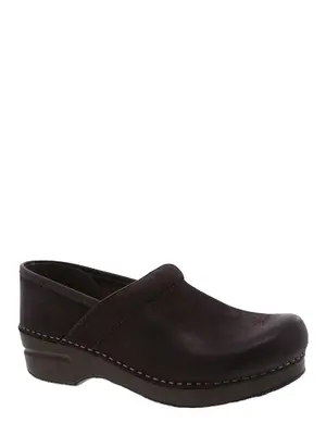 Dansko Professional Clogs Fig Burnished Nubuck