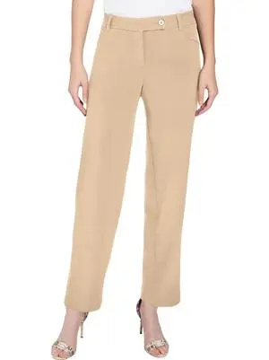 Jones New York Straight Leg Pants - Praline