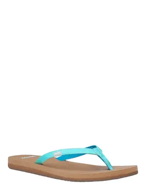 Sanuk Yoga Joy Flip-Flop Blue