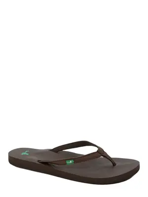 Sanuk Yoga Joy Flip-Flop Brown