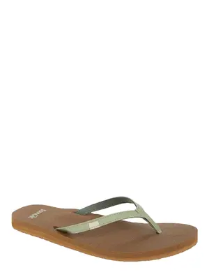 Sanuk Yoga Joy Flip-Flop Desert Sage