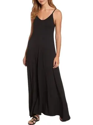 Loveappella Stretch-knit Maxi Dress - Black