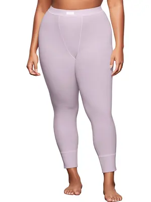 SKIMS Stretch Cotton Rib Leggings Iris Mica