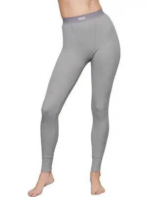 SKIMS Stretch Cotton Rib Leggings Pacific