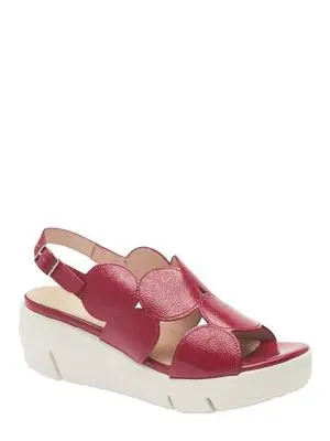 WONDERS Platform Sandal - Lack Berry