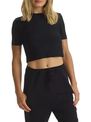 Commando Butter Crop Top - Black