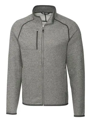 Cutter & Buck Mainsail Sweater Knit Full Zip Jacket - Polished Heather