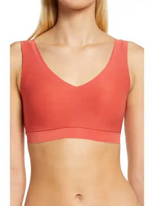 Chantelle Soft Stretch Padded V-neck Bralette Spice