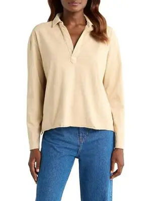 Frank & Eileen Heritage Jersey Popover Henley Desert