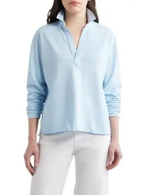 Frank & Eileen Patrick Popover Henley - Dive Blue