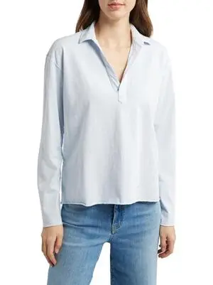 Frank & Eileen Heritage Jersey Popover Henley Ice