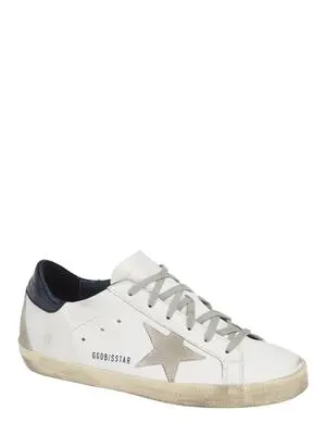 GOLDEN GOOSE Super-star Low-top Sneaker - White/ Ice/ Night Blue