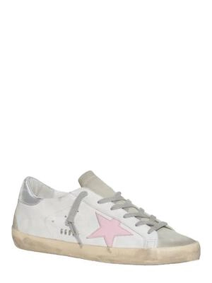 GOLDEN GOOSE Super-star Low-top Sneaker - White/ice/pink