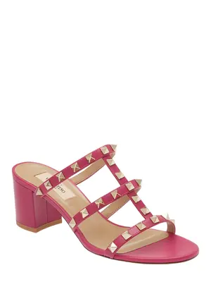 Valentino Garavani Valentino Garavani Rockstud Slide Sandal Rose Violet