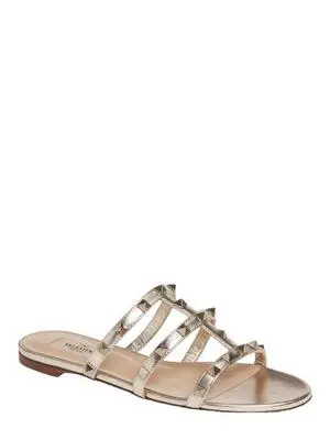 Valentino Garavani Valentino Garavani Rockstud Slide Sandal Skin