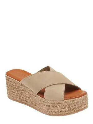 Cordani Bella Espadrille Wedge Sandal - Sand-arena Suede