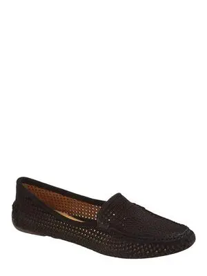 PATRICIA GREEN Barrie Flat - Black Suede