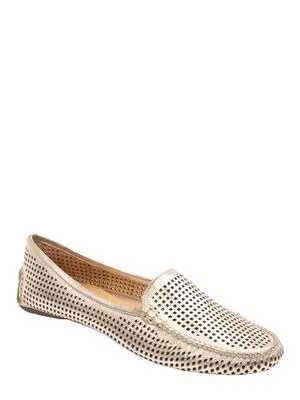 PATRICIA GREEN Barrie Flat - Gold Leather