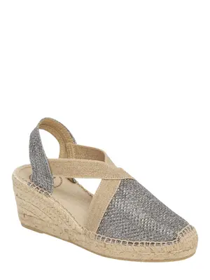 TONI PONS Toni Pons Triton Espadrille Wedge Grey Fabric